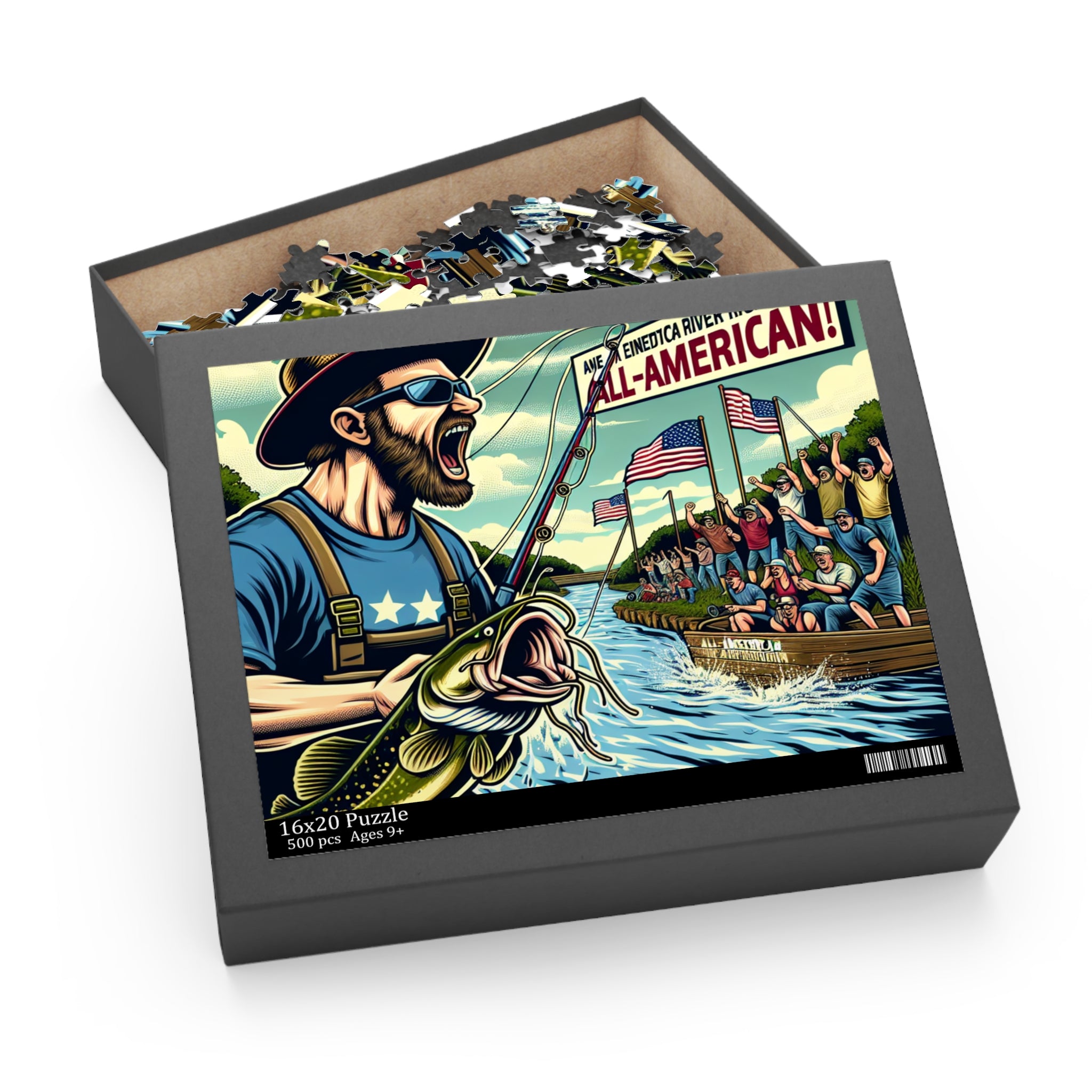 Danny King Catfish River Tournament Puzzle 500 pc – Danny King Bait