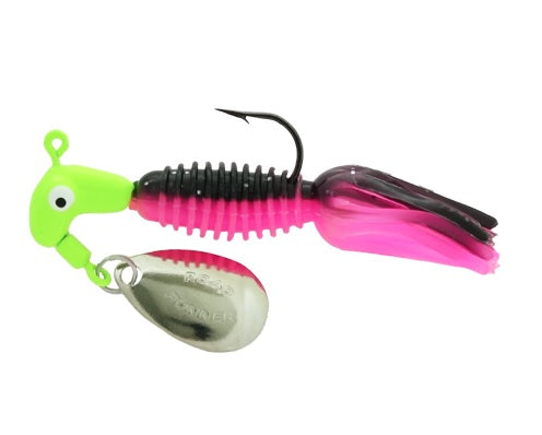 Blakemore Crappie Tamer 1/8oz 2ct Chart/Black/Pink – Danny King Bait