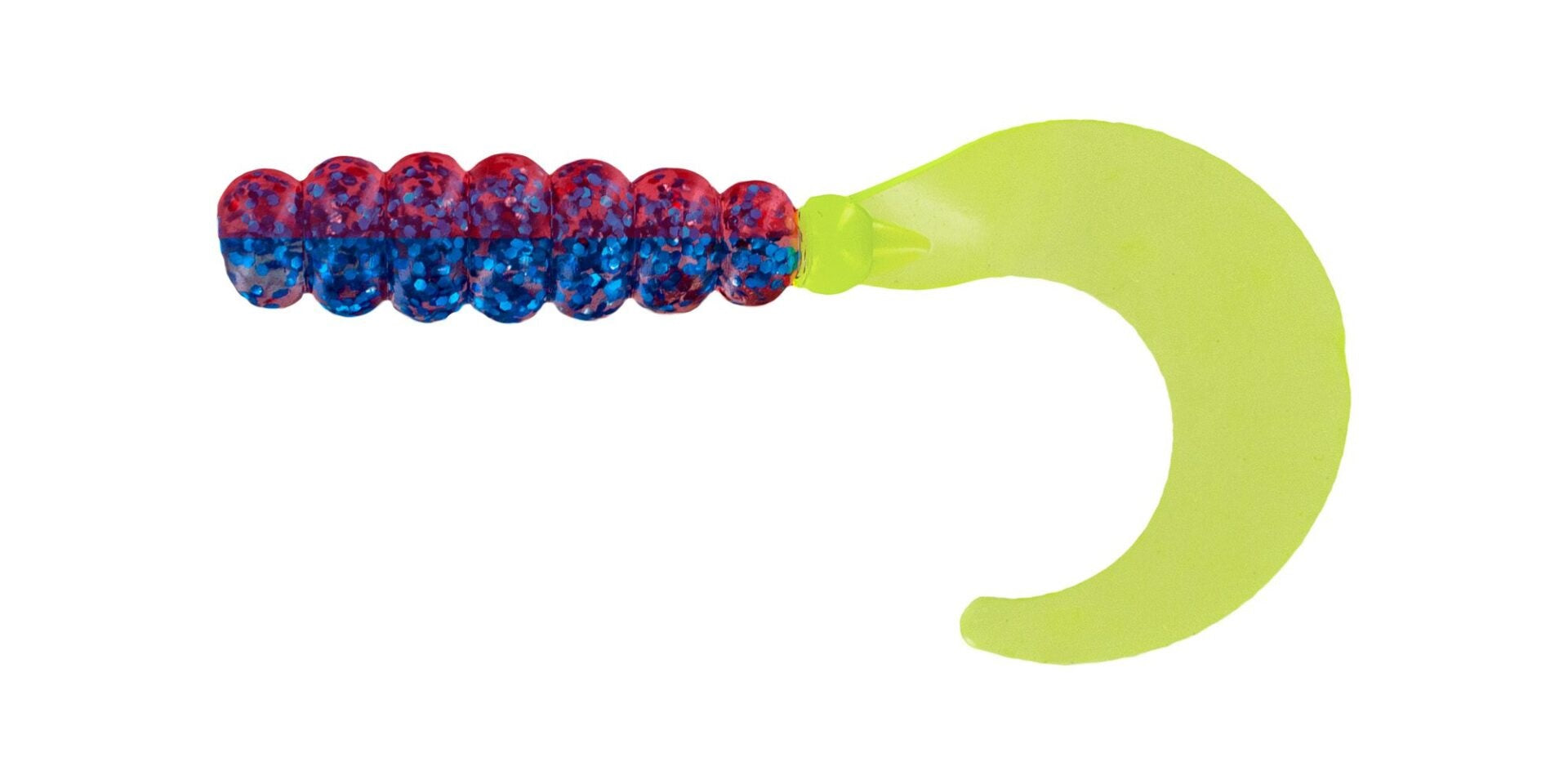 Big Bite Fat Grub 2in 10ct Blue Sparkle/Red Sparkle/Chart – Danny King Bait