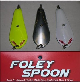Foley Spoons 1 5/8" Stainless 12/card – Danny King Bait